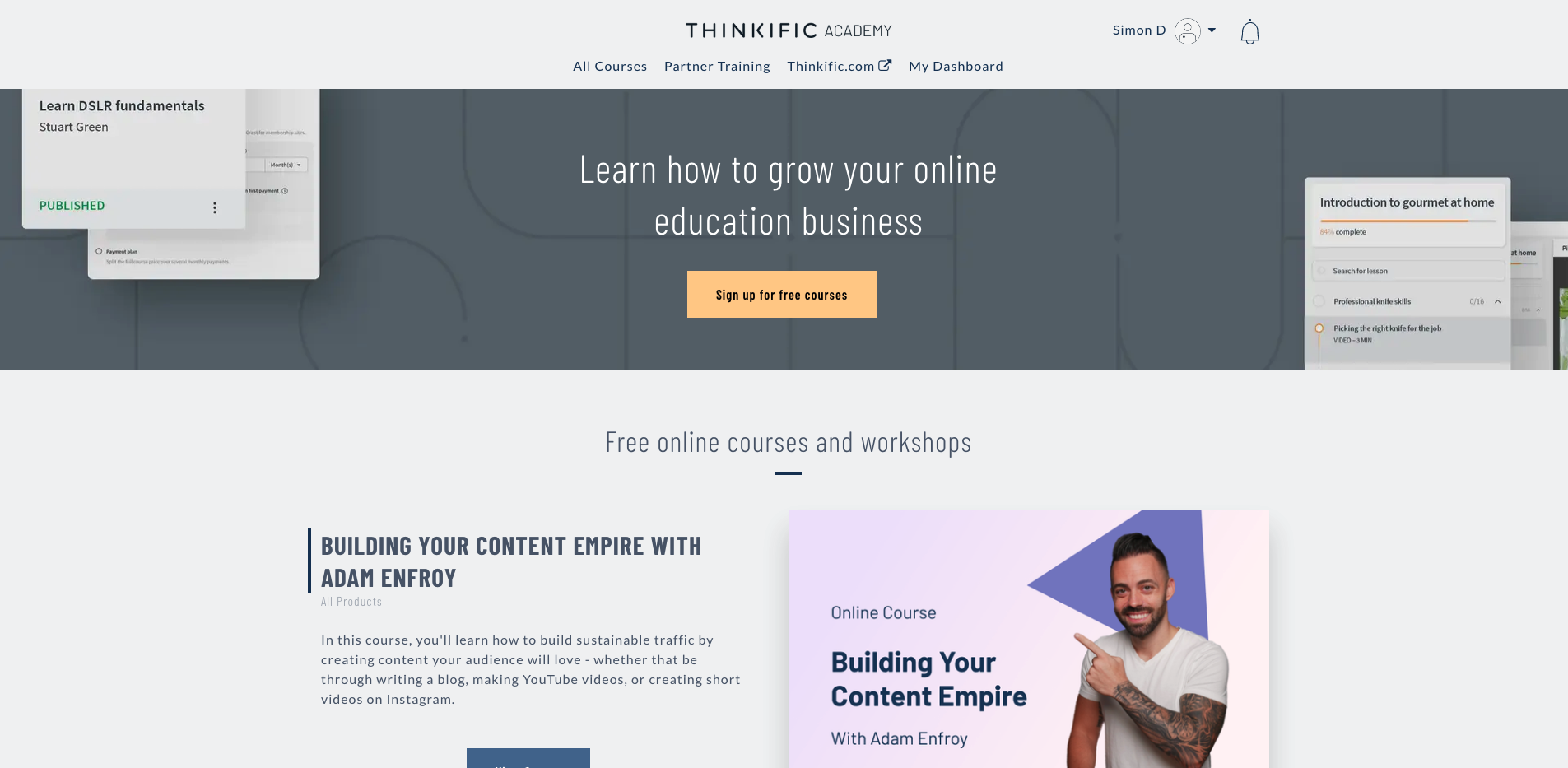Thinkific Implementation - CourseProfs